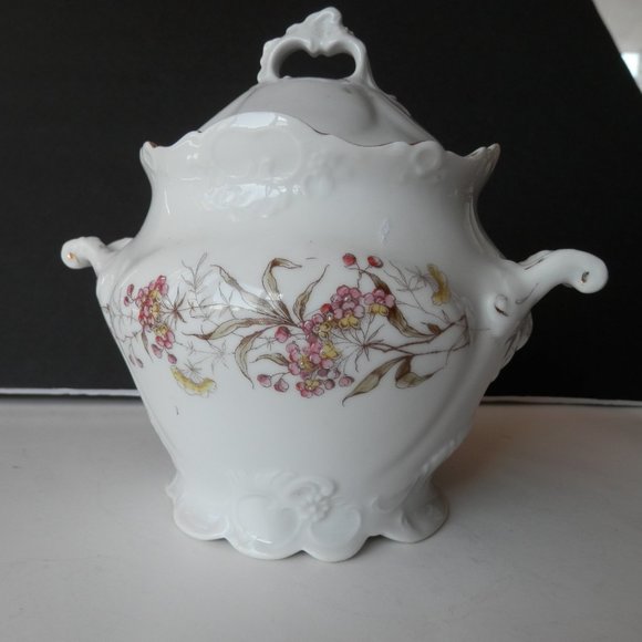 Dining | Rare Vintage Antique Austria China Large Sugar Bowl Covered ...
